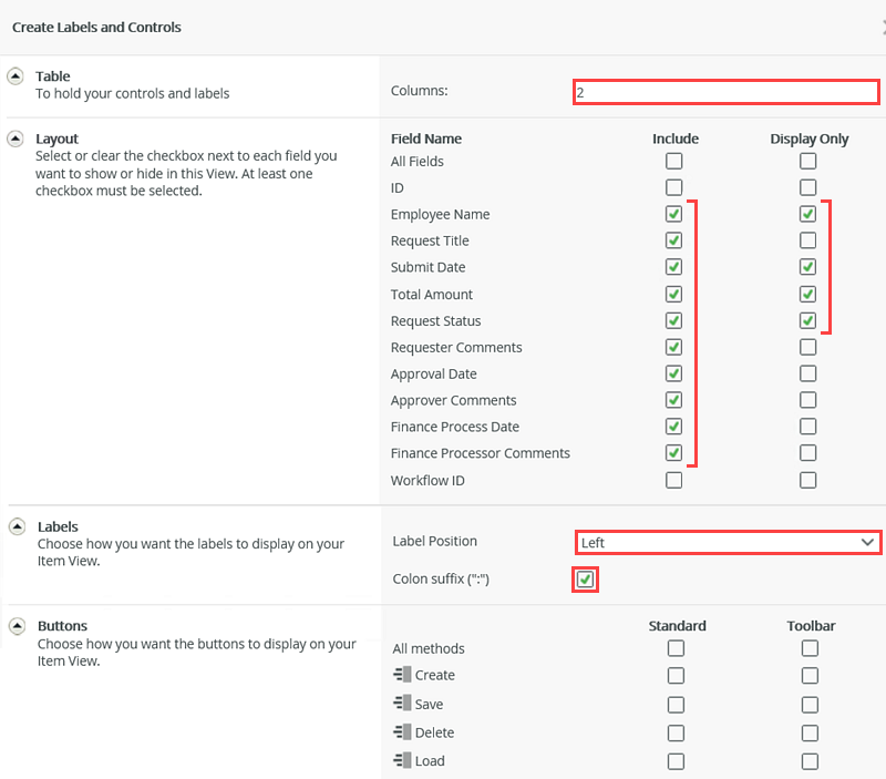 7. Create the Expense Claim Header (Item) View